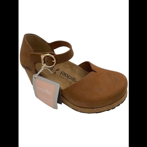 Papillio | Shoes | Papillio By Birkenstock Wedge Mary Cognac Narrow ...